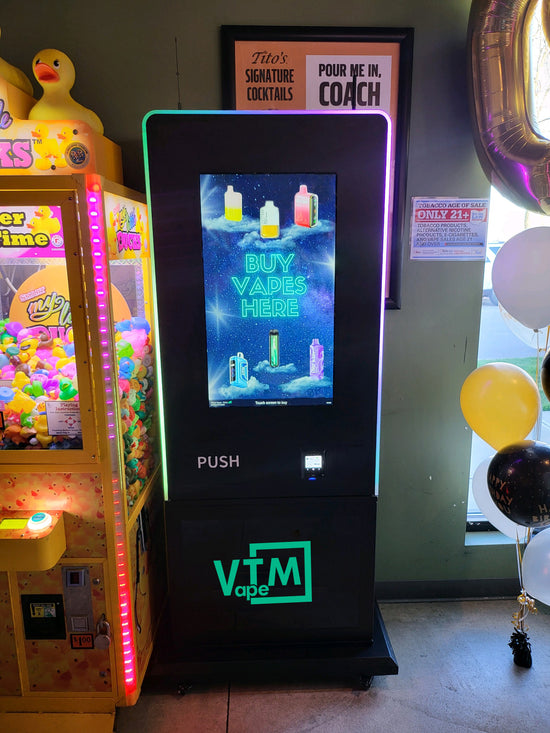 The 18-Aisle Touchscreen VTM Vape Tower Vending Machine